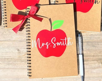 Personalized Teacher Notebooks Teacher Appreciation Gift - Etsy