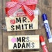 Back to School Teacher Gift, Personalized White Board Eraser, Teacher ...