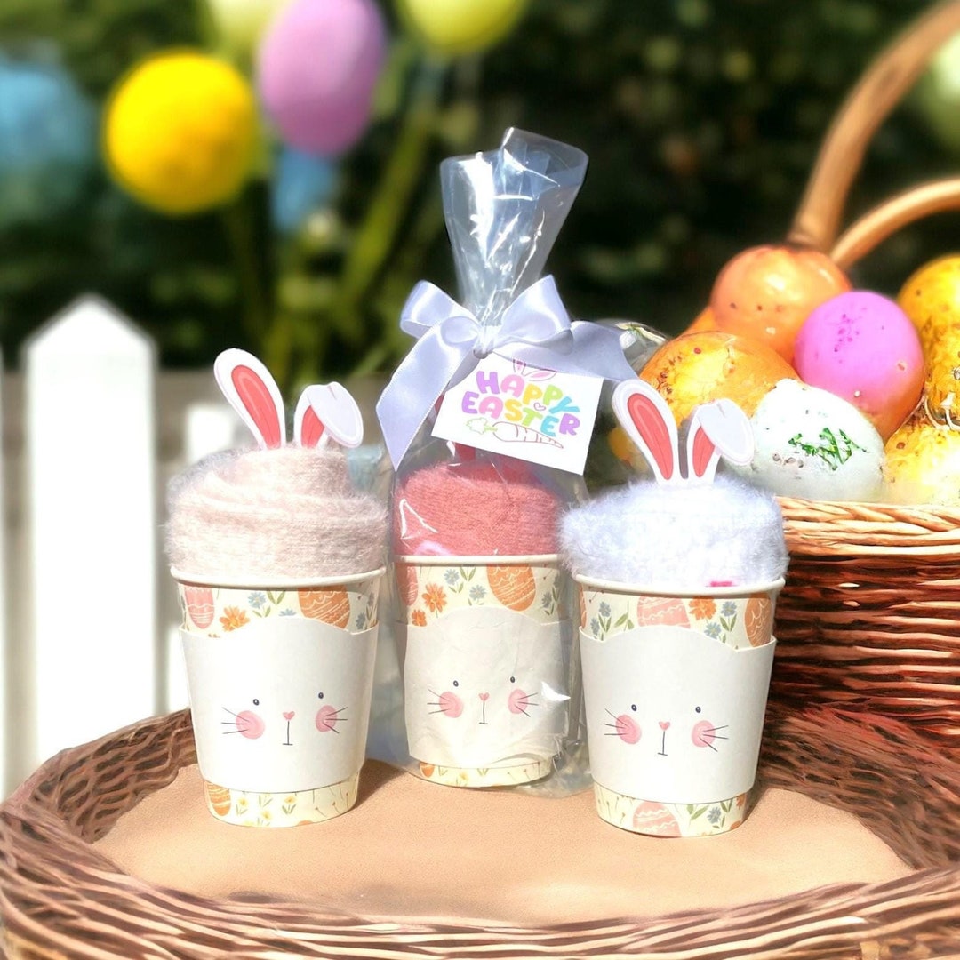 Easter Cupcake Socks, Easter Gifts for Girls, Cupcake Gift Socks, Fuzzy ...