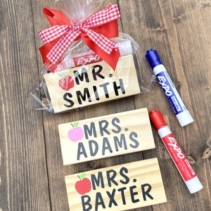Back to School Teacher Gift, Personalized White Board Eraser, Teacher ...