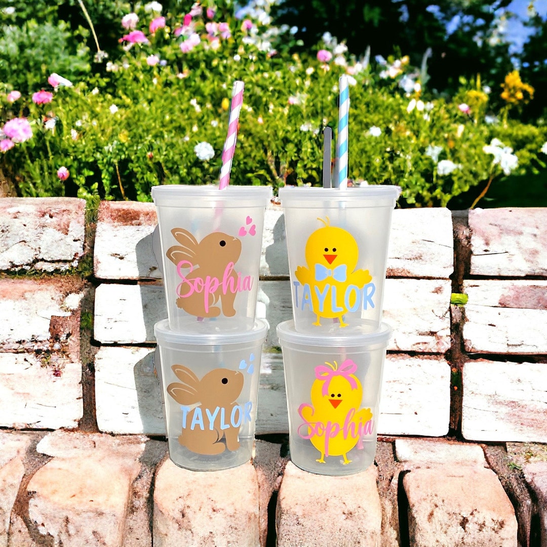 Easter Cups for Kids, Easter Basket Stuffers, Easter Decor, Kids Water ...