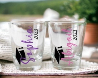 Personalized Graduation 2025 Shot Glasses - Etsy