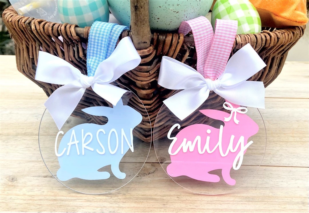 Easter Basket Tag, Personalized Easter Basket Tag, Easter Basket Tags ...