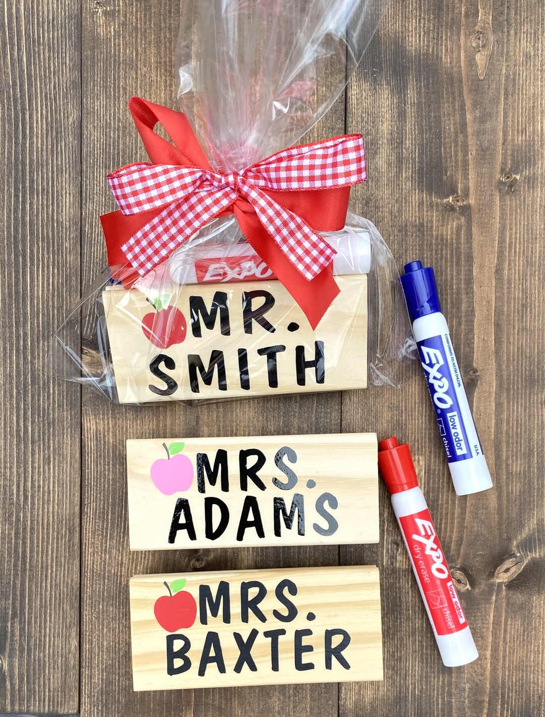 Back to School Teacher Gift, Personalized White Board Eraser, Teacher ...