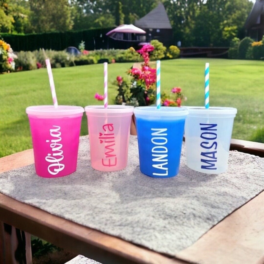 Color Changing Cups, Personalized Color Changing Cups, Beach Cups, Kids ...