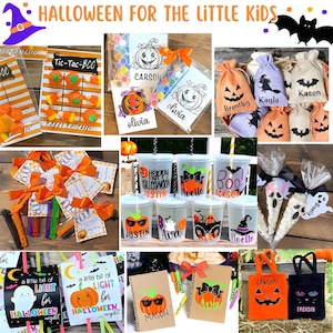 Kids Halloween Party Favors, Halloween Classroom Favor, Halloween ...