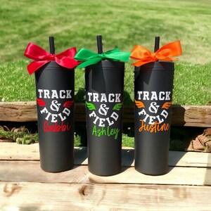 Track and Field Tumbler, Girls Track Team, Track Team Gift, Track Team ...
