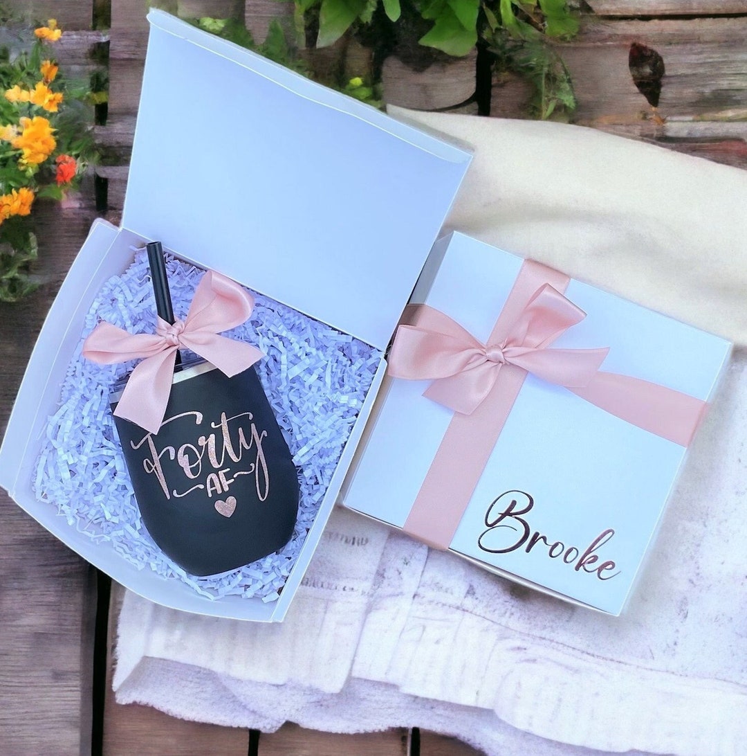 Wine Glass Gift Box, Wine Tumbler Gift Box, Small Gift Box, Gift Box ...