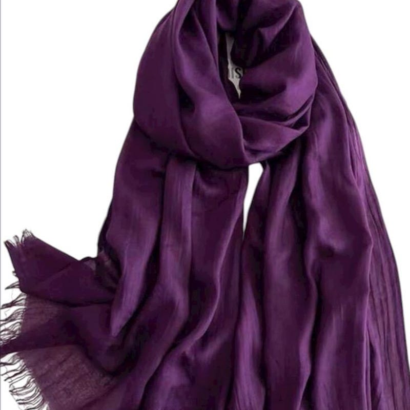 Dark Purple Scarf - Etsy UK