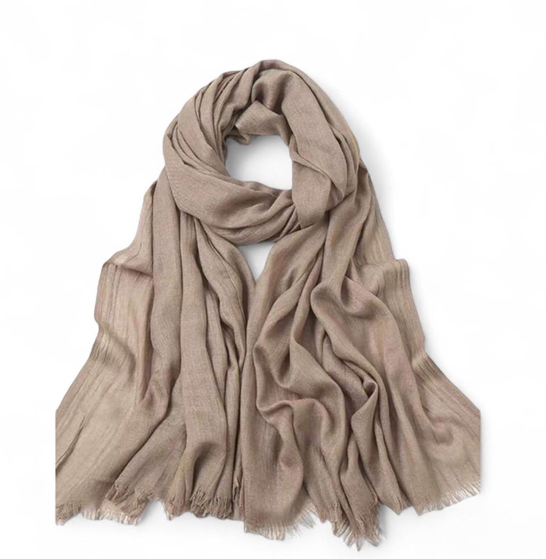 Beautiful Ladies Beige Light Brown Evening Scarf - Etsy