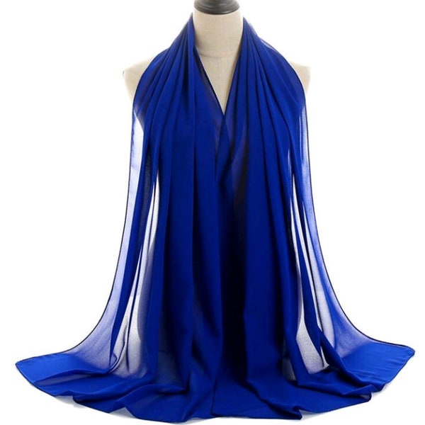 Cobalt Blue Scarf - Etsy