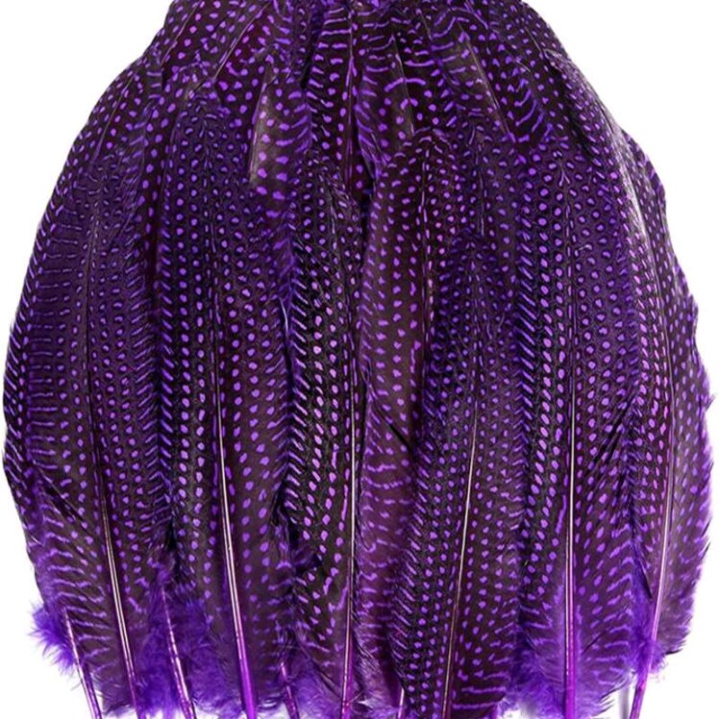 Purple Feather Earrings - Etsy