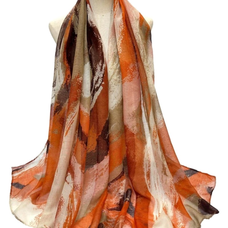 Ladies Scarves in Rust - Etsy UK