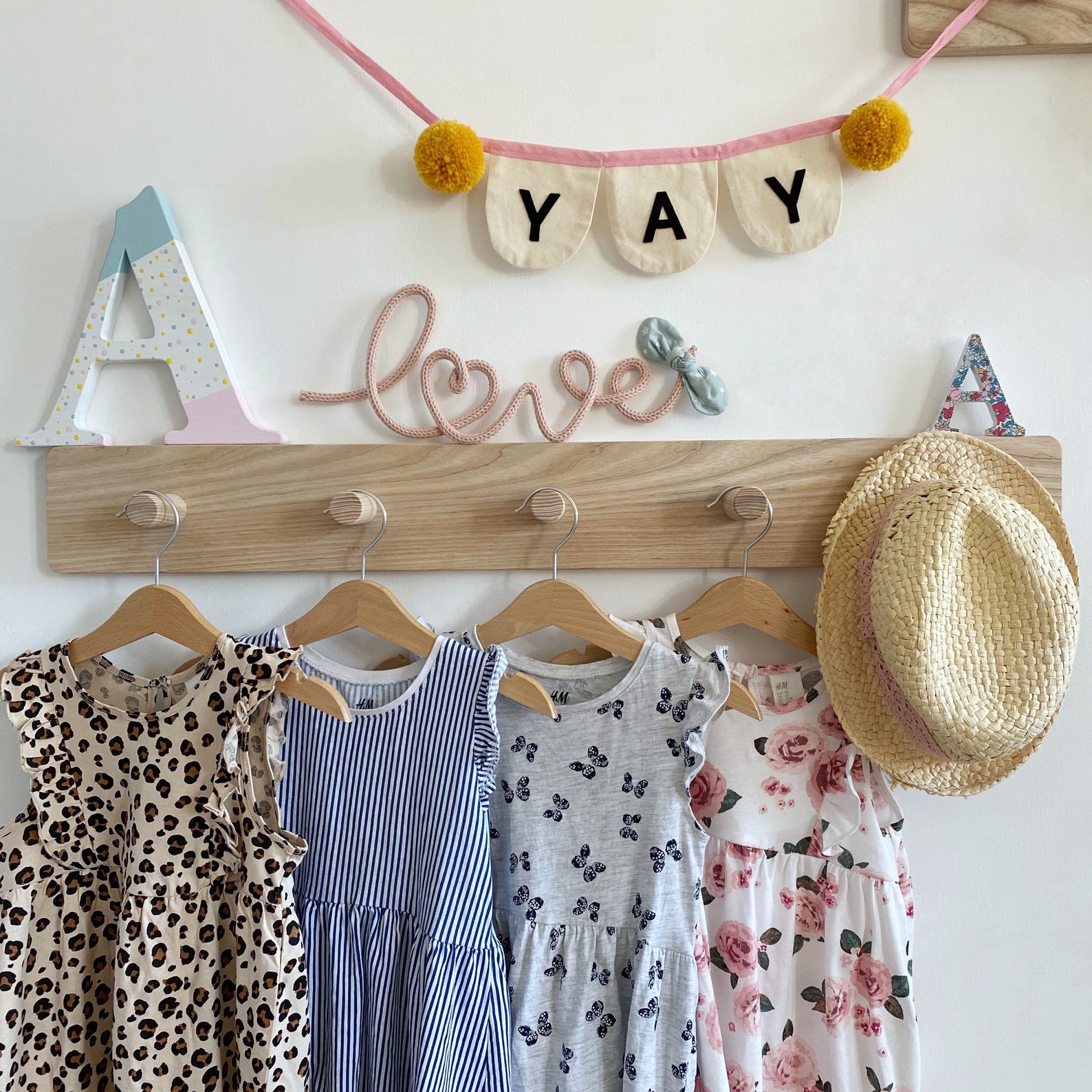 Jumbo Peg Rail Solid Ash Wooden Peg Rack Wall Mounted - Etsy UK