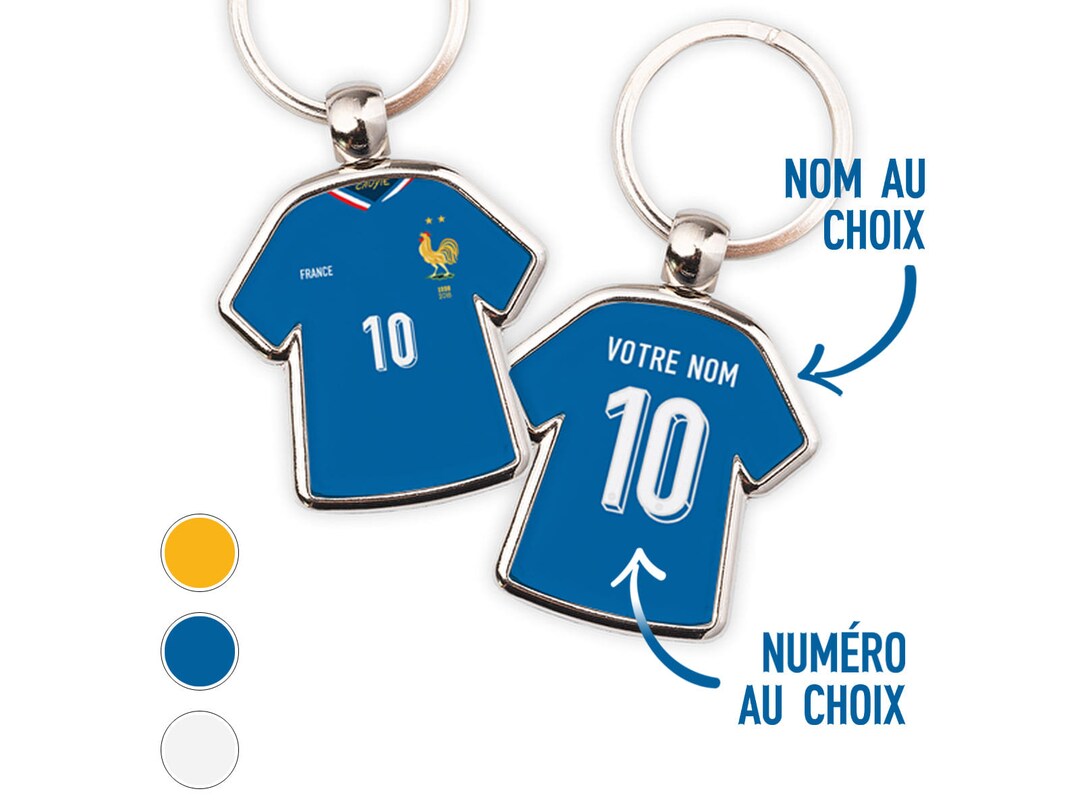 French Football Team Key Ring 2024 2025 Customizable Football Mbappe ...