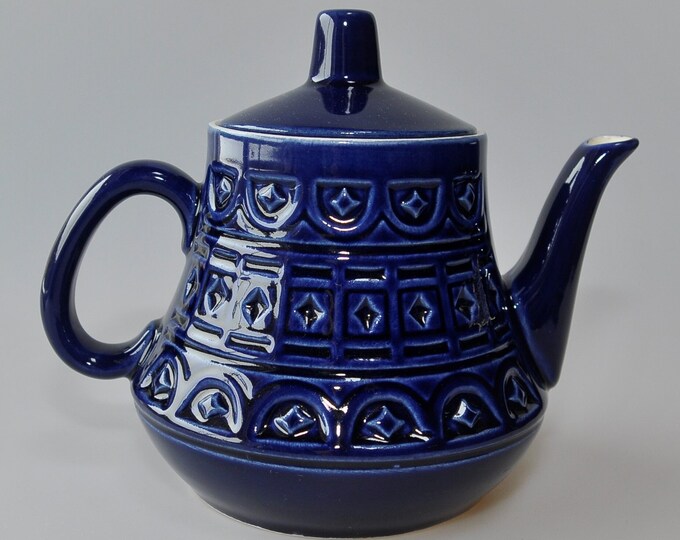 Vintage Cobalt Blue Teapot / Coffee Pot - Etsy