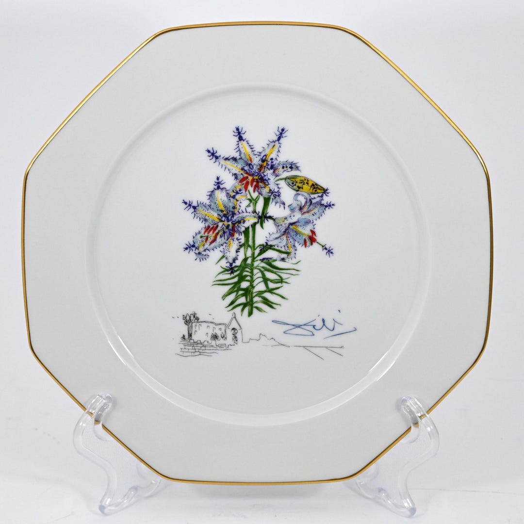 Dali's FLOWERS Collectible Plate - Royal Copenhagen Denmark 1981st - 4 ...
