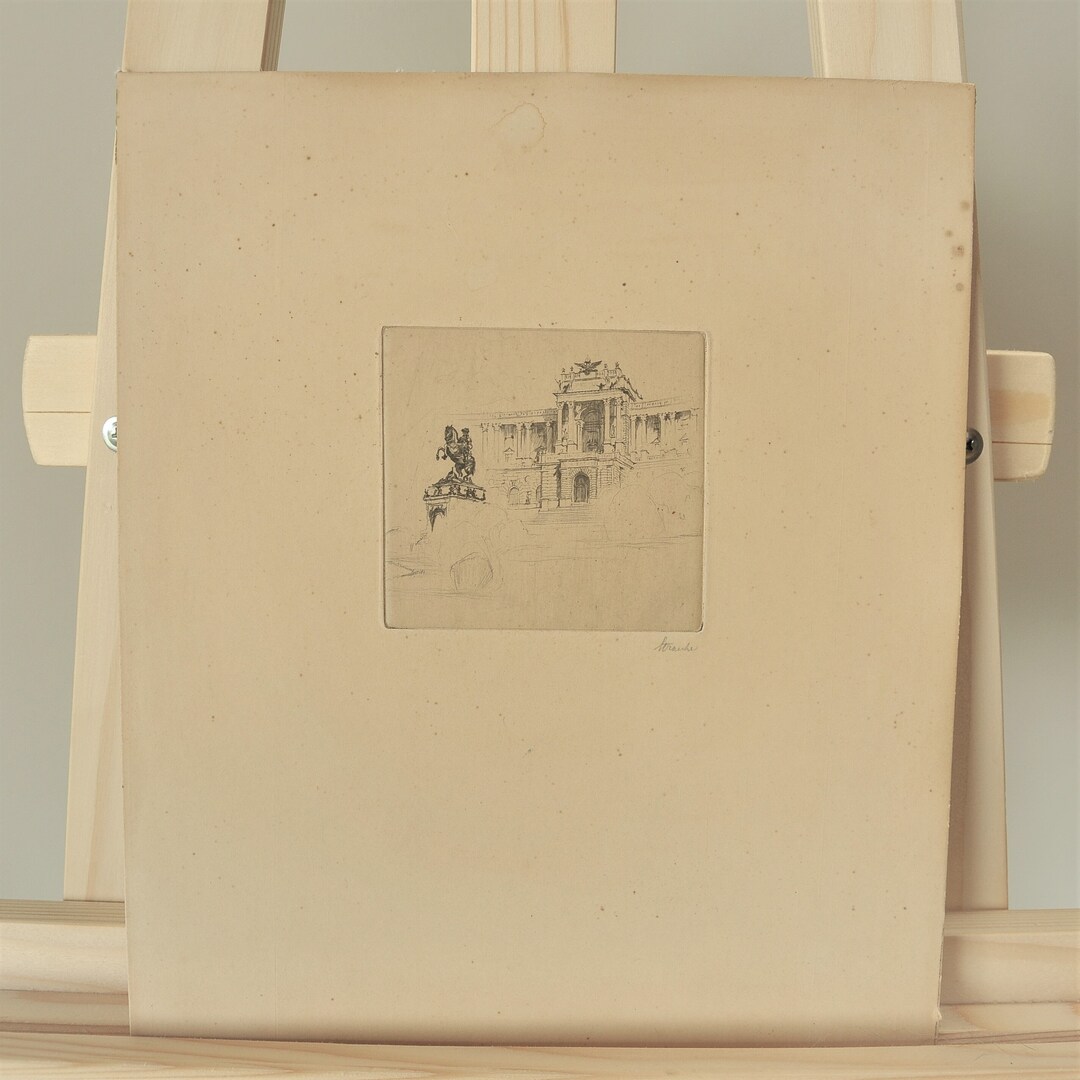 VIENNA Etching WILLIAM STRAUBE - Etsy