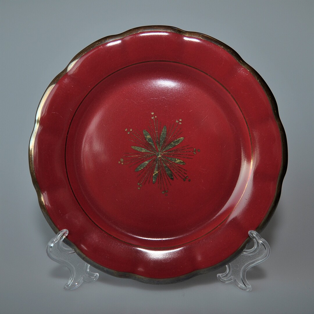 1940s RUBIN WAVY Plate Gefle Upsala-ekeby Sweden - Etsy