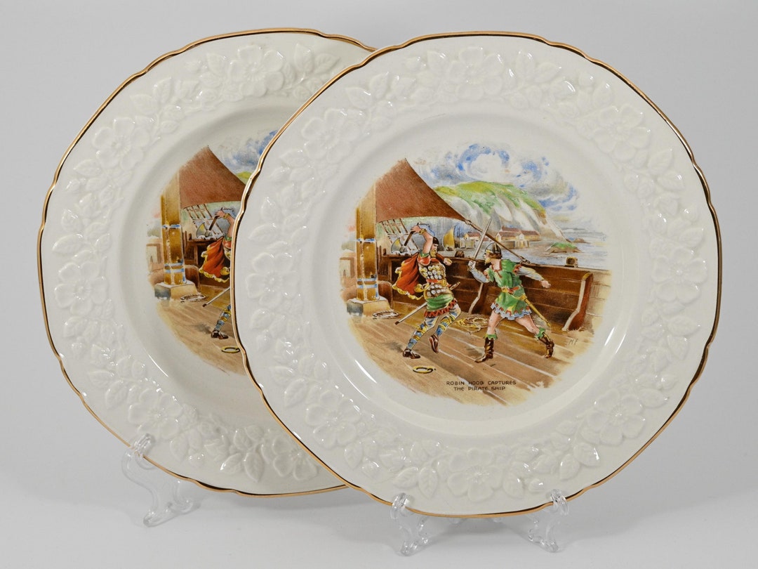 1930s Two ROBIN HOOD Colectible Plates Maddock England - Etsy