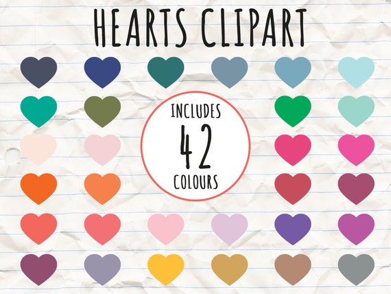 HEART CLIPART / Digital Icons / Icon Vectors / Clipart / Icon | Etsy