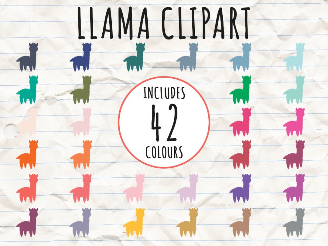 Llama CLIPART / Digital Icons / Icon Vectors / Clipart / Llama / Icon ...