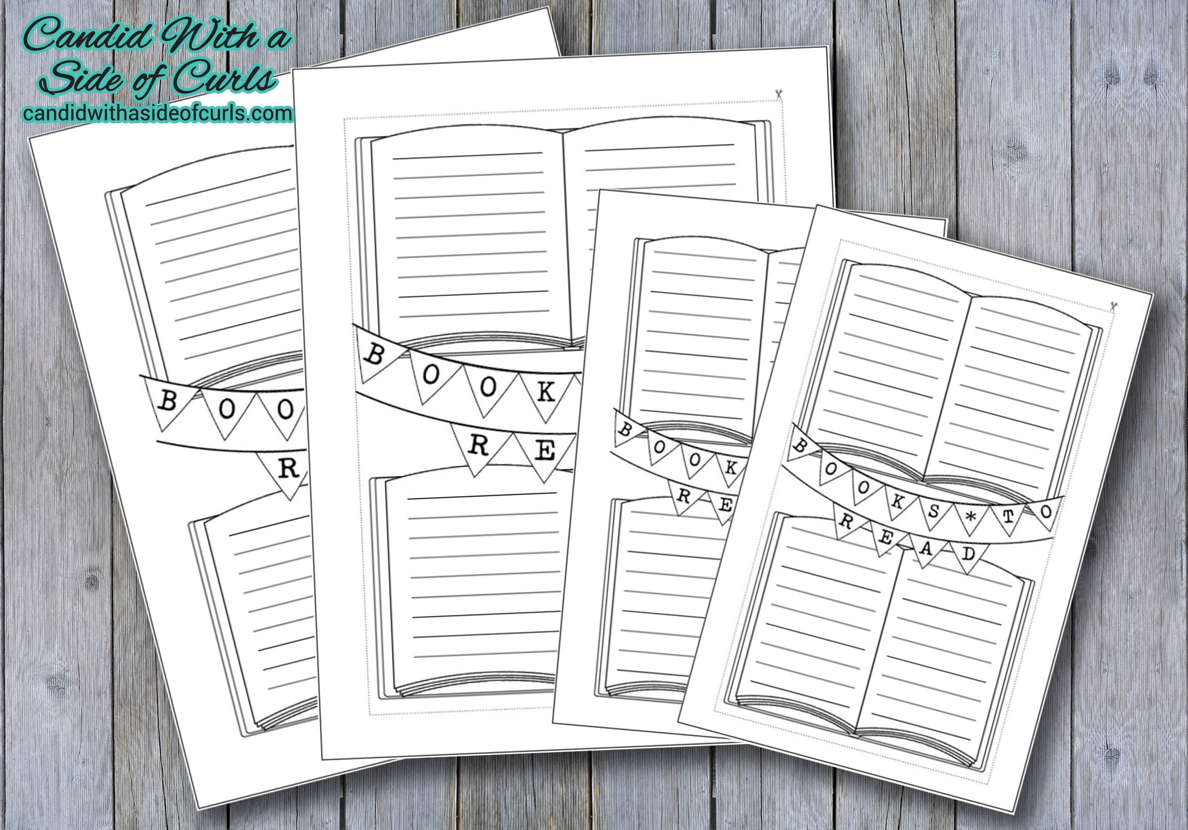 Books To Read Bullet Journal Printable Pages | Etsy