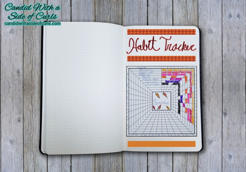 Square Habit Tracker Bullet Journal Printable JPEG Images - Etsy