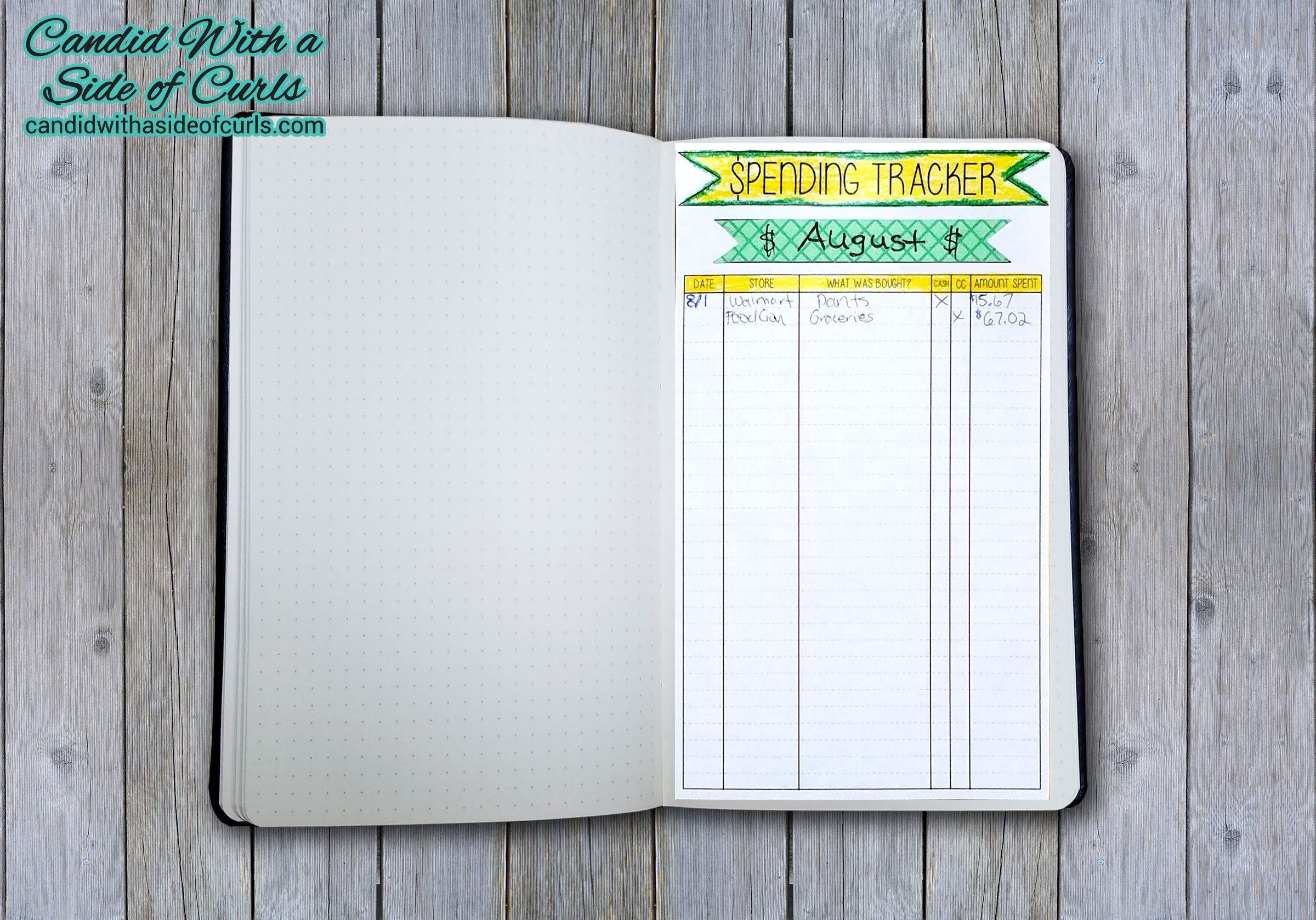 Spending Tracker Bullet Journal Printable Pages - Etsy