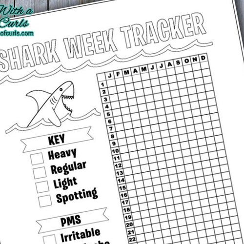 Shark Week Tracker Bullet Journal-printable Pages - Etsy
