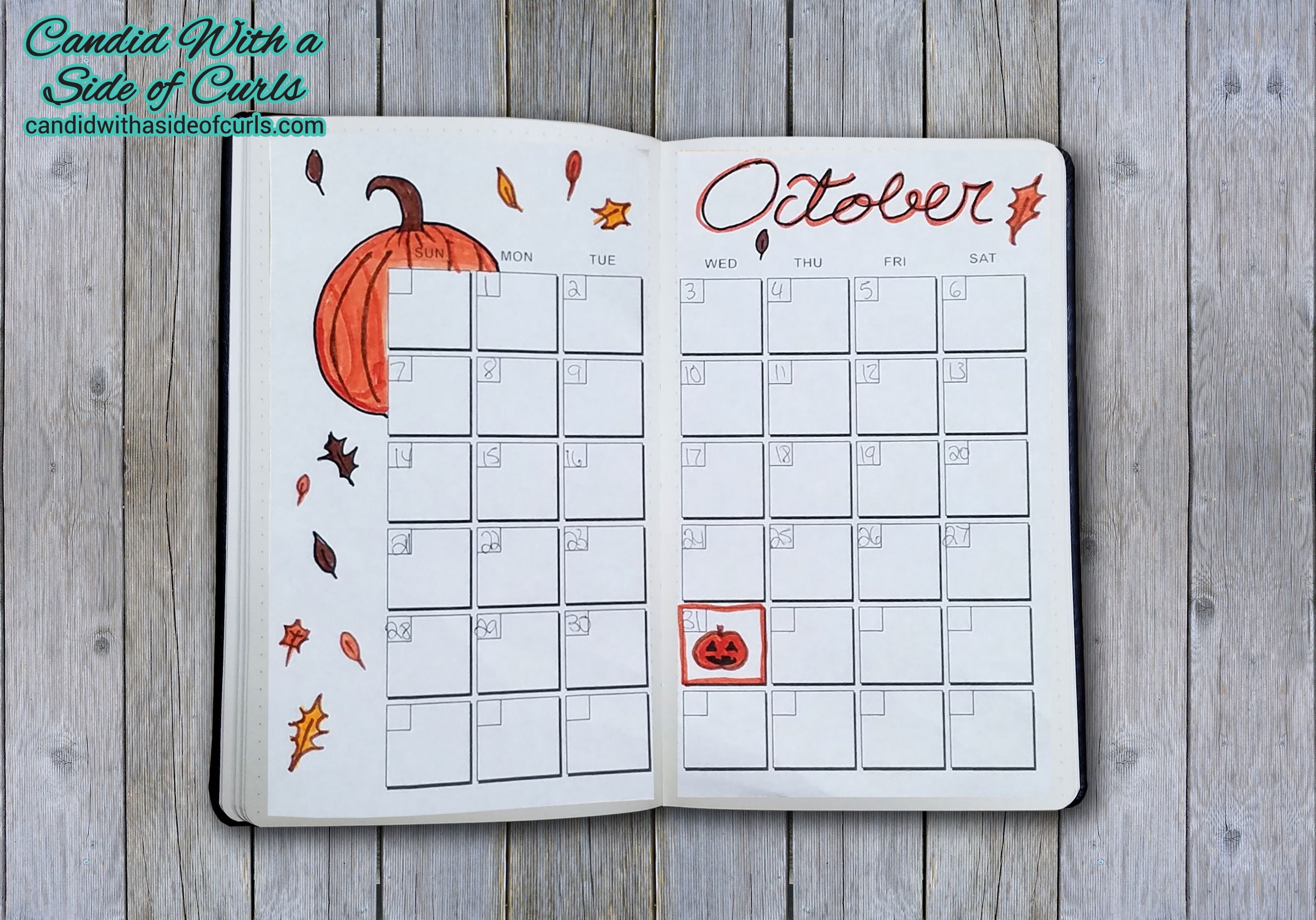 Monthly Calendar Bullet Journal-printable Pages - Etsy