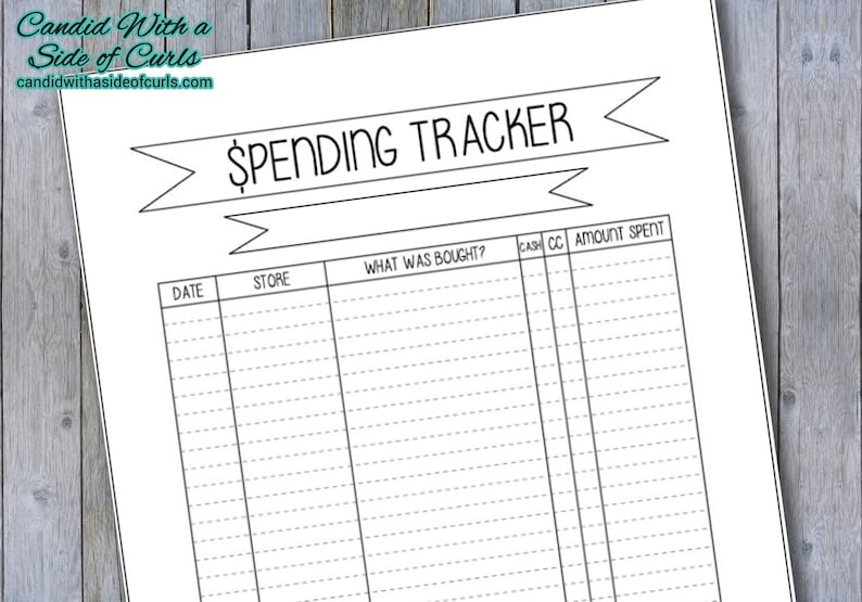 Spending Tracker Bullet Journal Printable Pages - Etsy