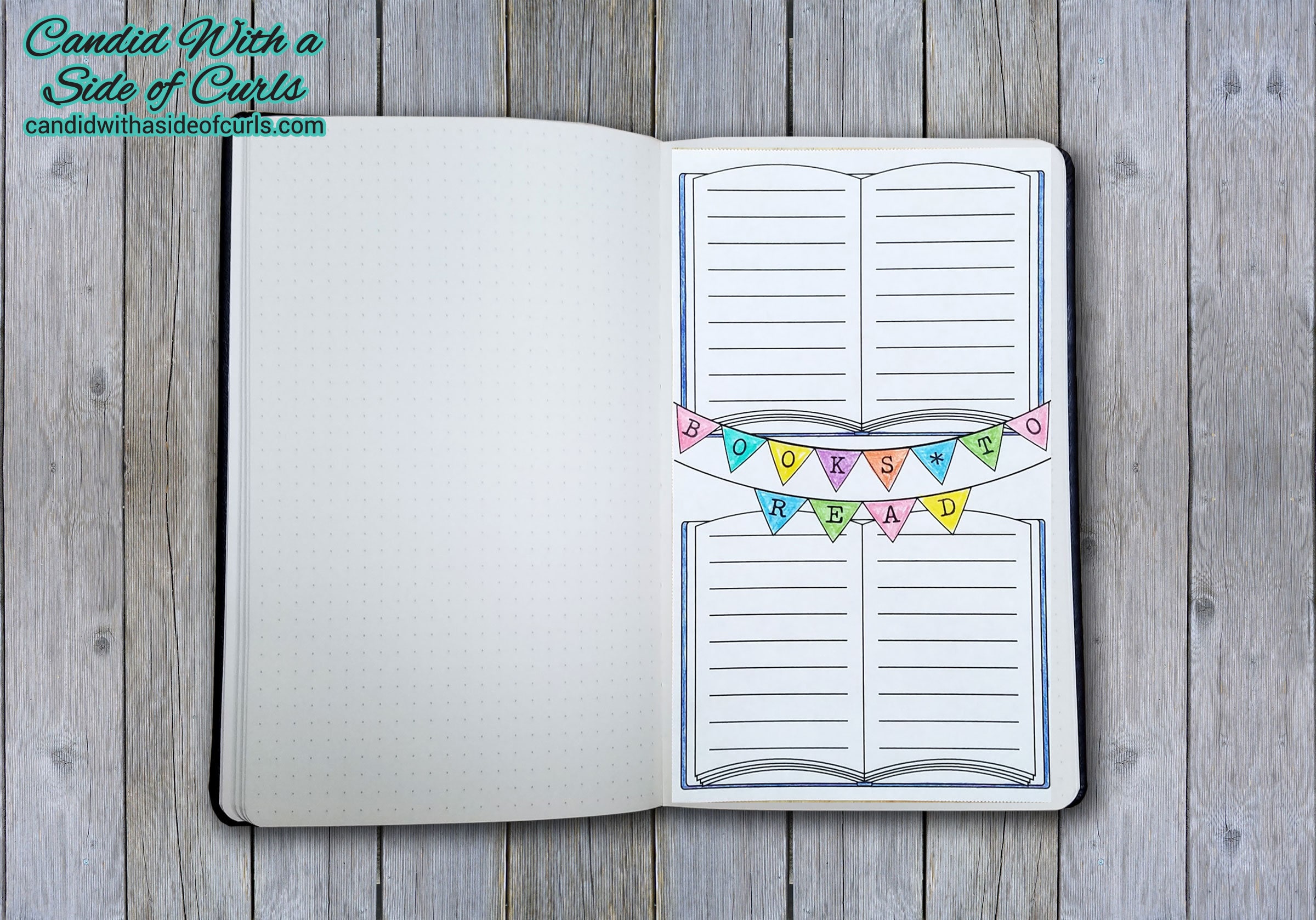 Books To Read Bullet Journal Printable Pages | Etsy