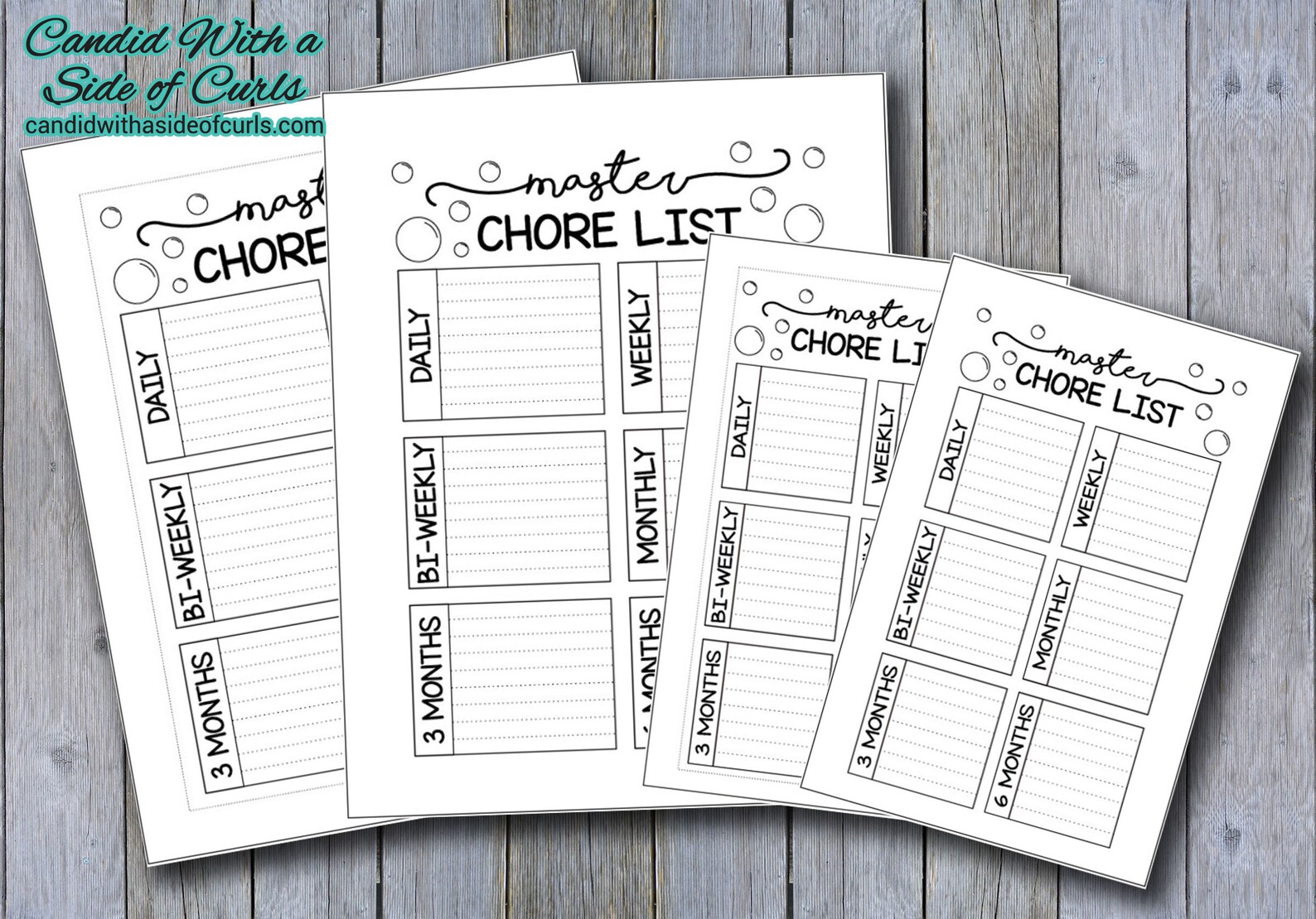 Master Chore List Bullet Journal-printable Pages - Etsy