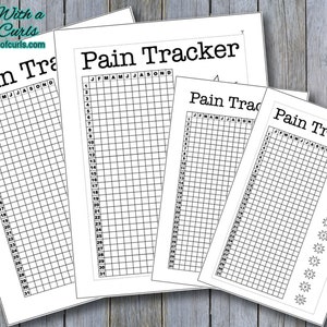 Pain Tracker Bullet Journal-printable Pages - Etsy