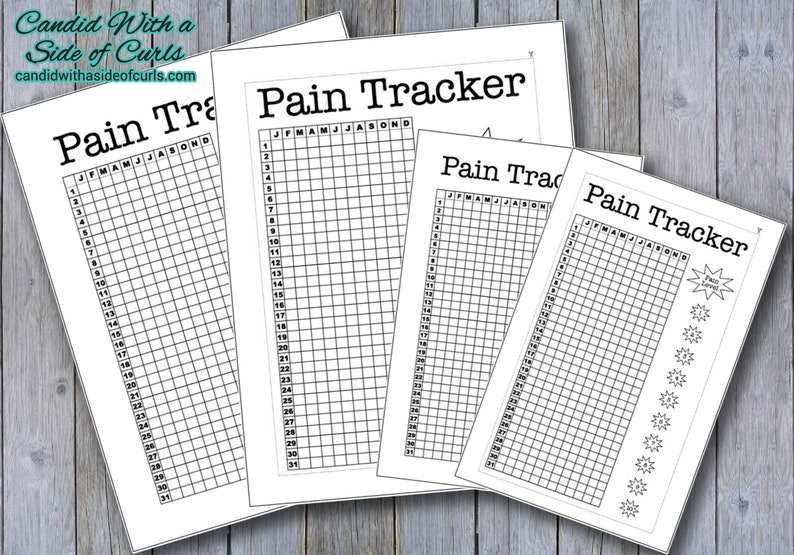 Pain Tracker Bullet Journal-printable Pages - Etsy