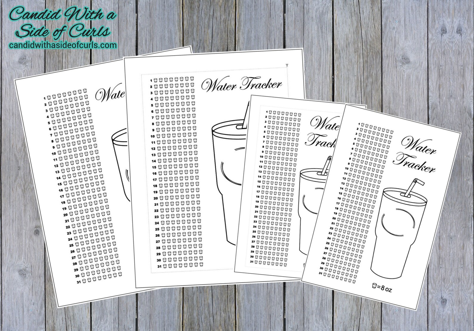 Water Tracker Bullet Journal-printable Pages - Etsy