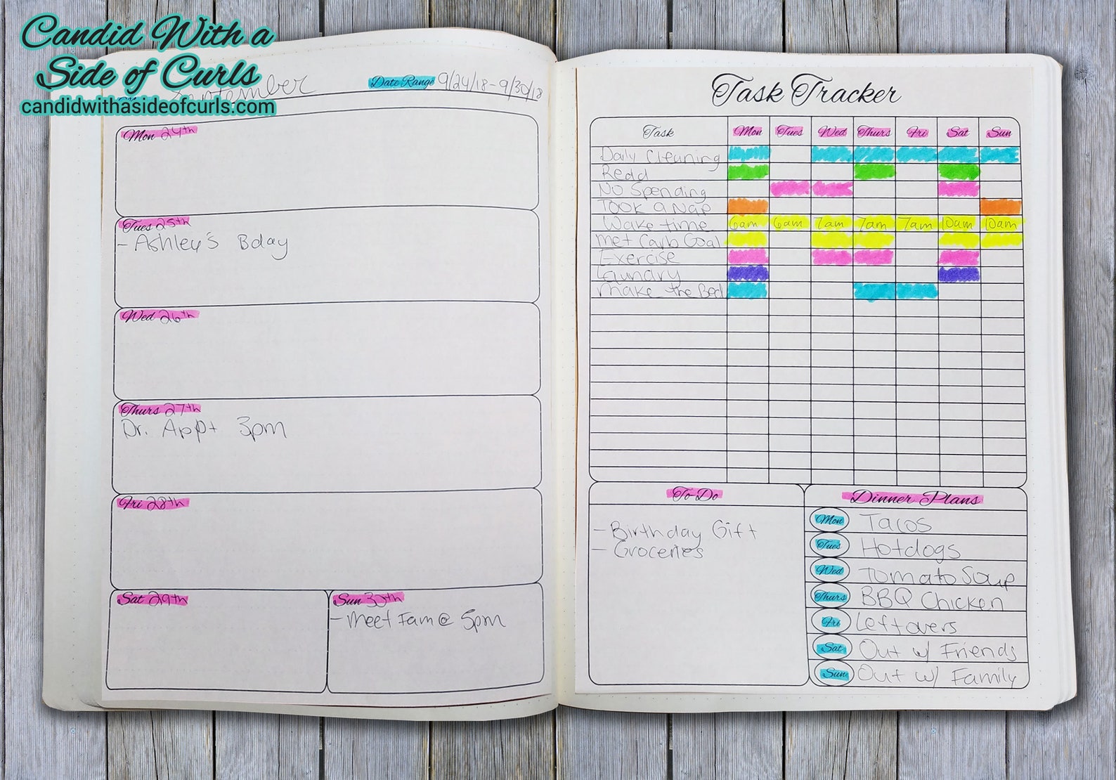 Weekly Spread #2 Bullet Journal-printable Pages - Etsy