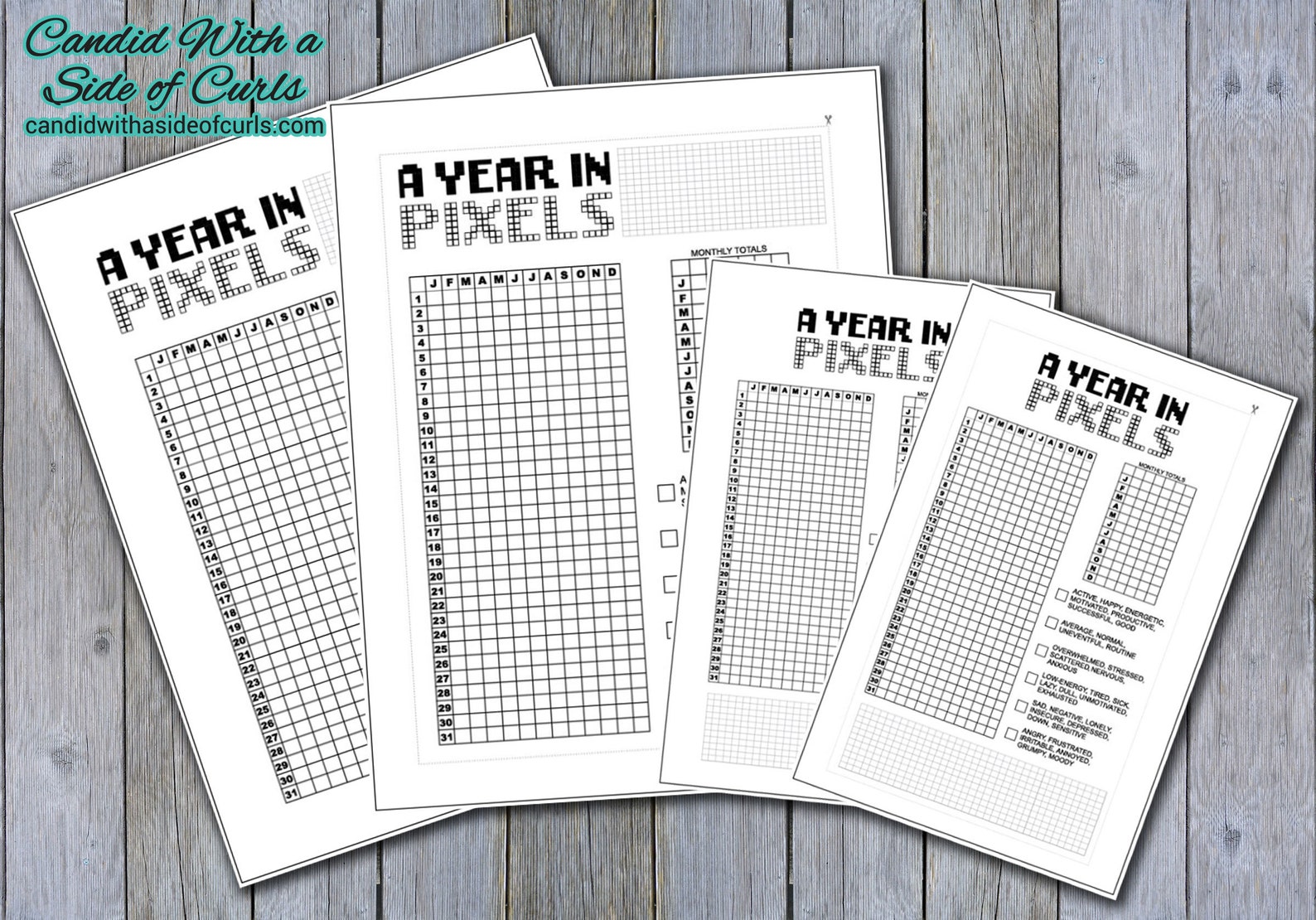 A Year in Pixels Bullet Journal-printable Pages - Etsy