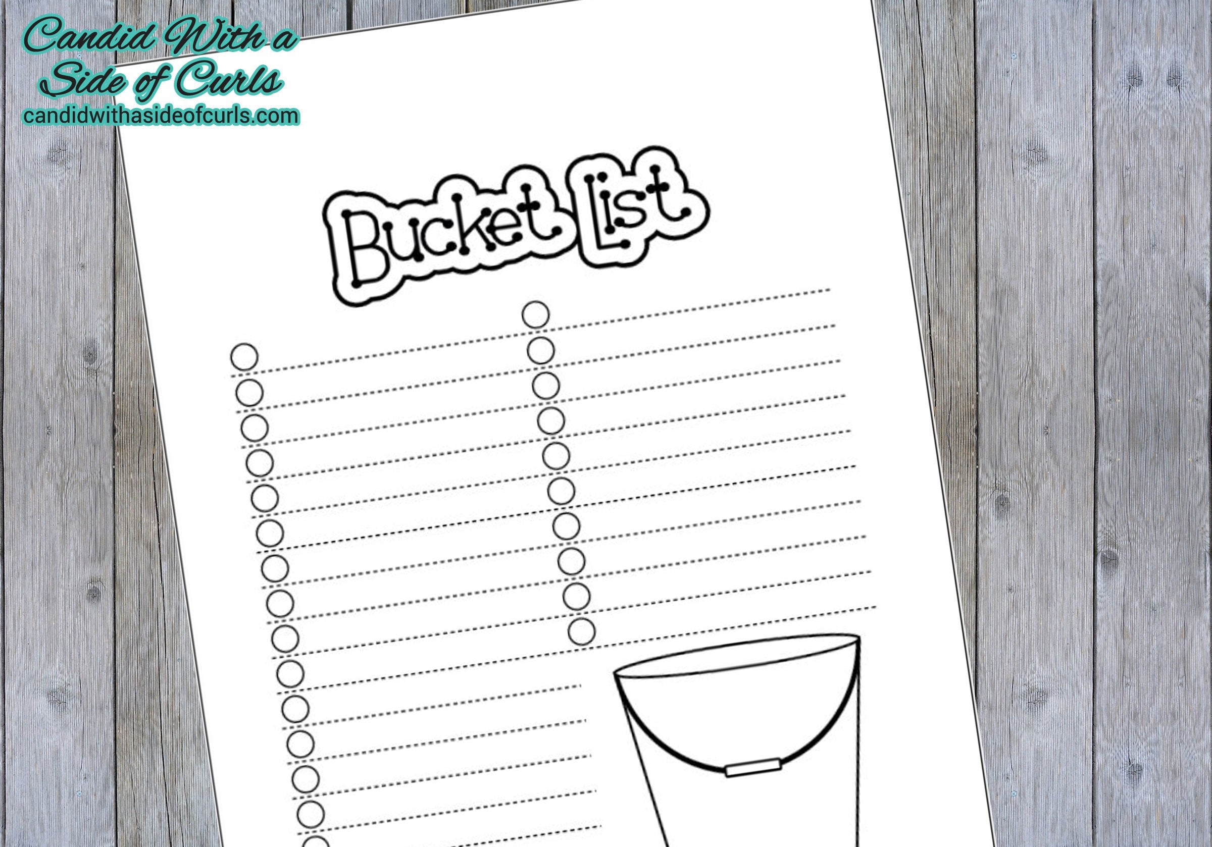 Bucket List Bullet Journal Printable Pages - Etsy