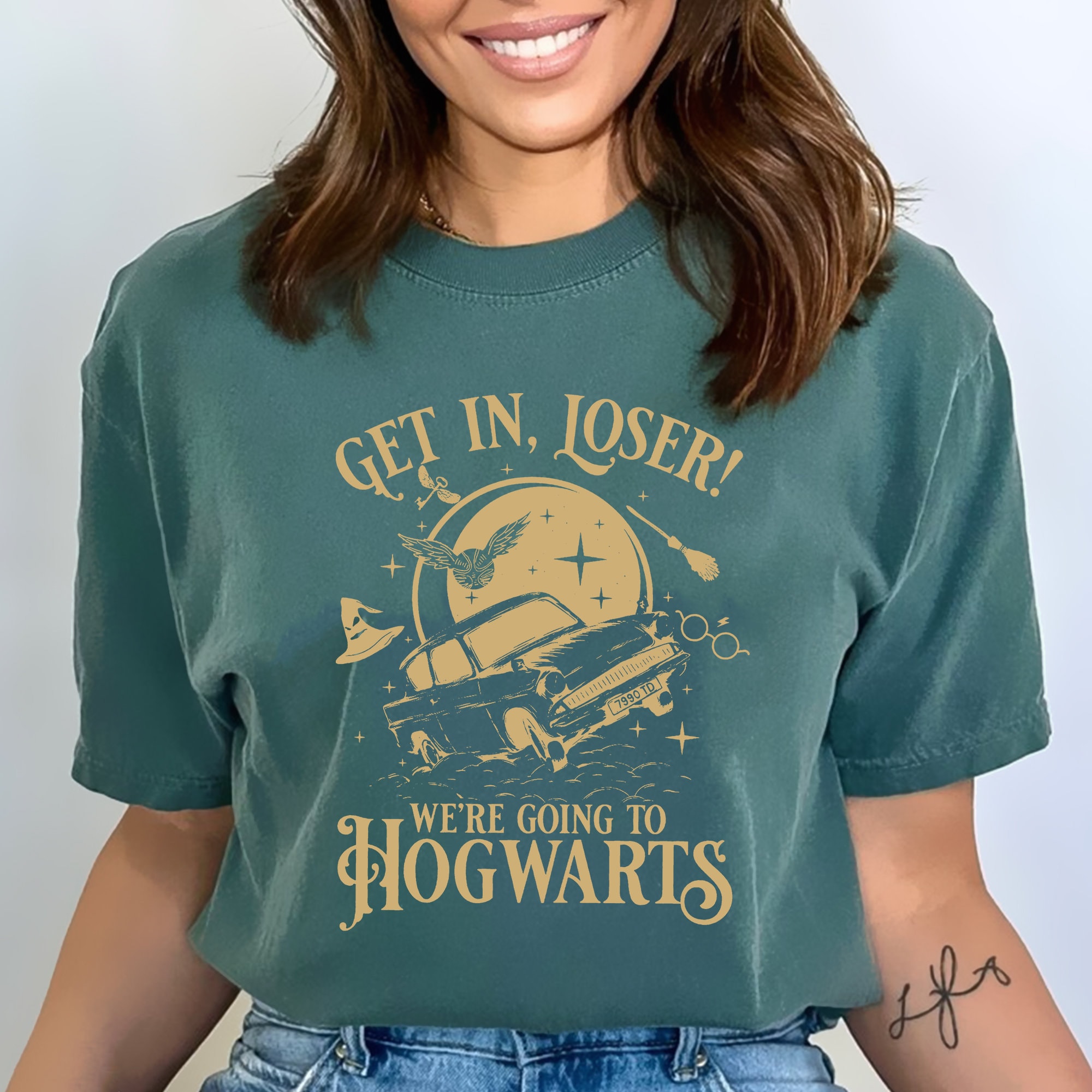 Wizard Flying Car PNG, Get in Loser We're Going to Hogwart Png, HP Png ...