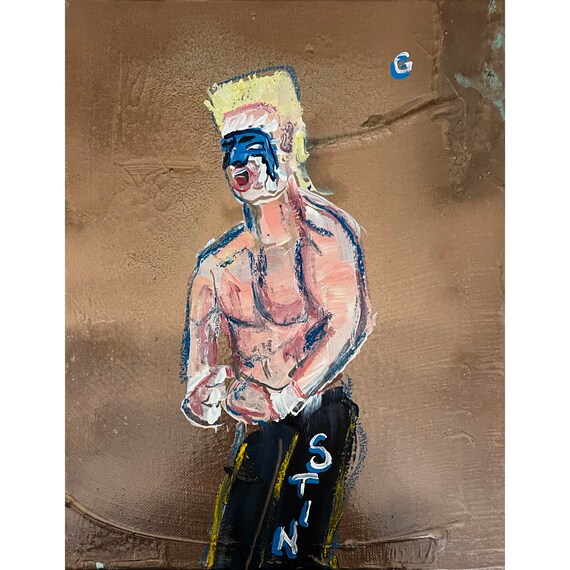 Sting Acrylic on Canvas 11x14in Acrylic Art & Collectibles Painting ...