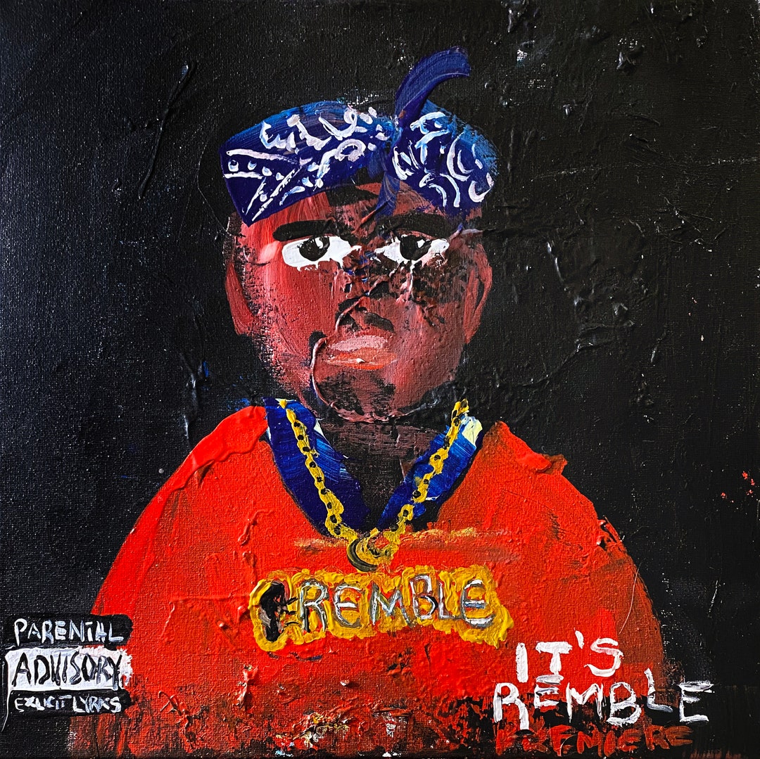 Remble Acrylic on Canvas 14x14in Original Rap Album Cover - Etsy