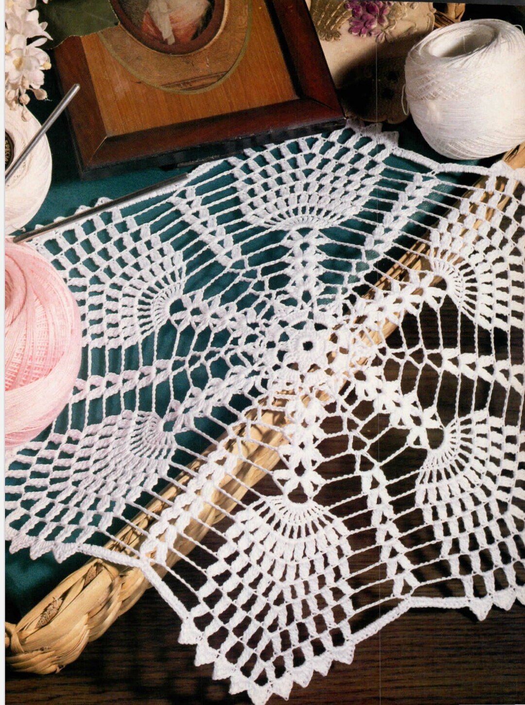 Tulip Special Doily Pattern - Vintage Crochet Doily Pattern - Instant ...