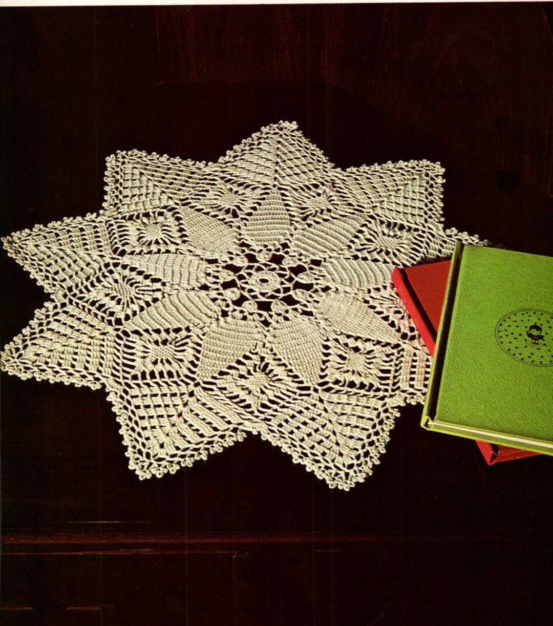 Vintage Star Doily Crochet Pattern (PDF Download) - Etsy