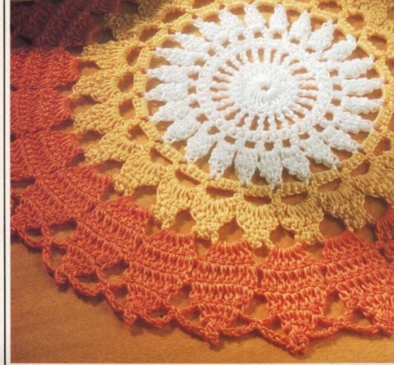 Vintage High Noon Doily Crochet Pattern – 9" (PDF Download) - Etsy