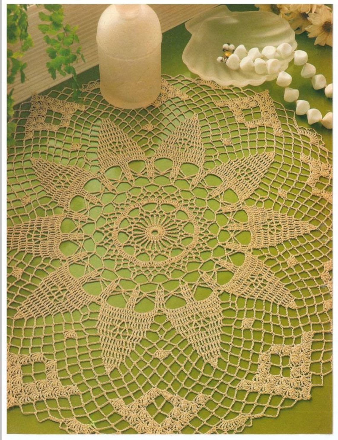 Vintage Crochet Doily Patterns Three Vintage Patterns - Etsy