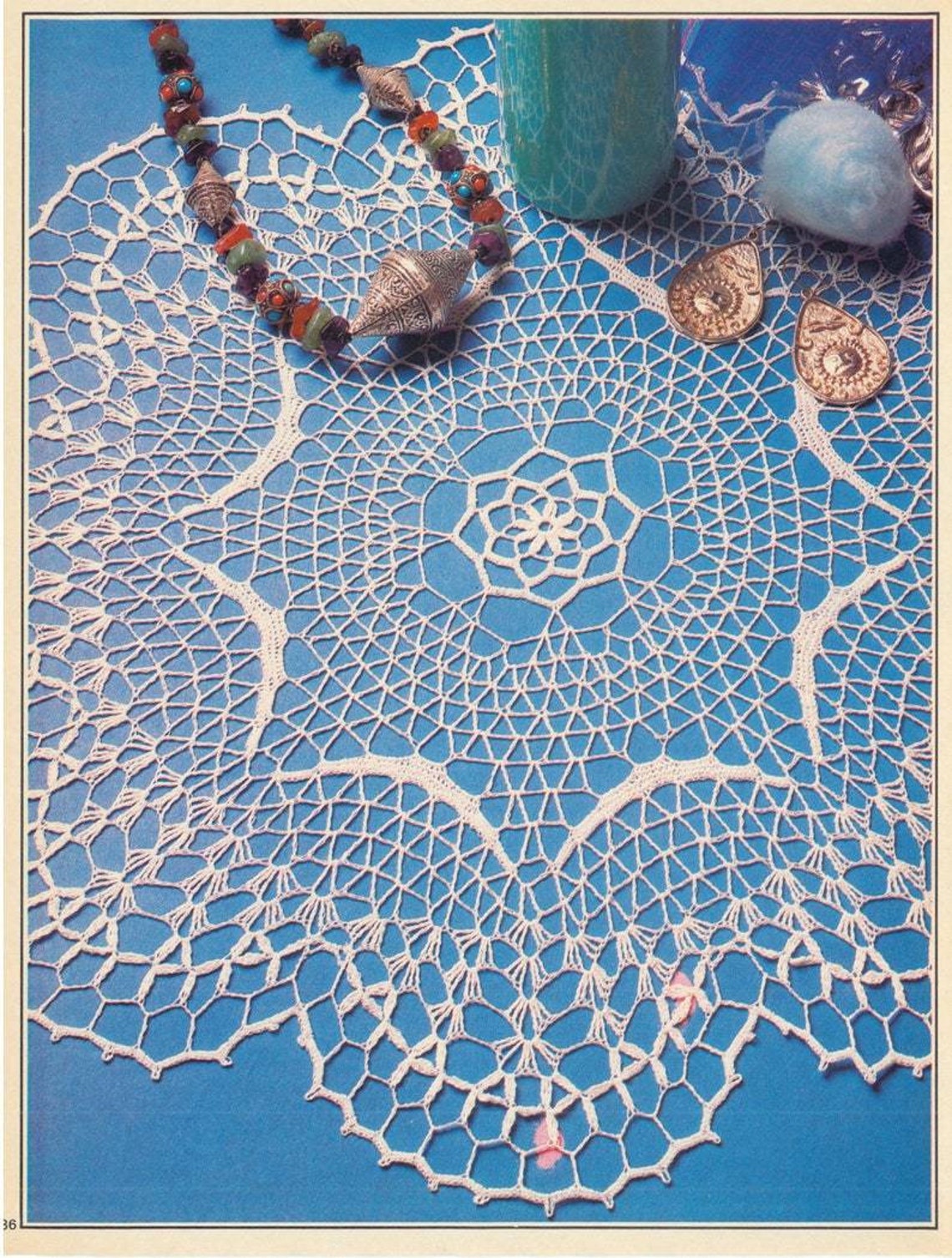 Vintage Crochet Doily Patterns Three Vintage Patterns - Etsy