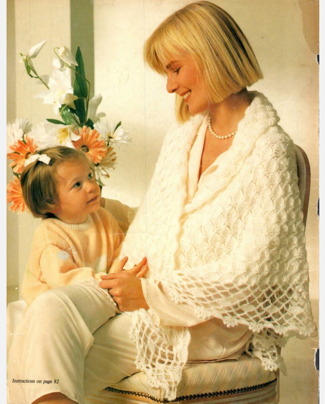 Vintage Crochet Shawl Pattern Soft Shawl Wedding Shawl Instant Download ...