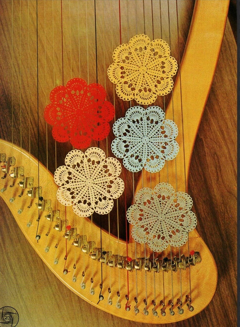 Glass Coasters/mats Pattern - Small Doily - Vintage Crochet Patterns ...